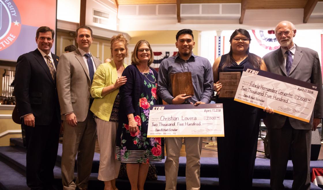 ETBU honors Steve and Penny Carlile at Sam B. Hall, Jr. Lecture Series ...